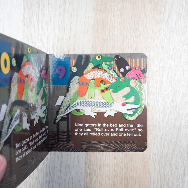 Ten Gators In Bed Board Book - The Silver Suitcase