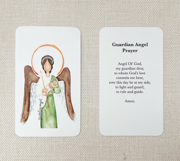 Guardian Angel Prayer Card - The Silver Suitcase