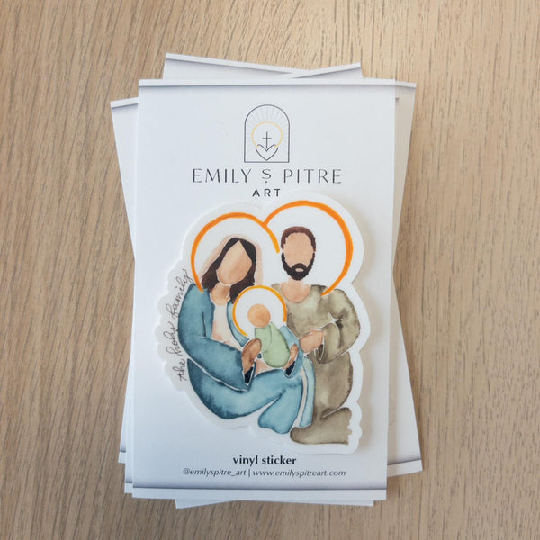 Holy Family Sticker {new} - The Silver Suitcase