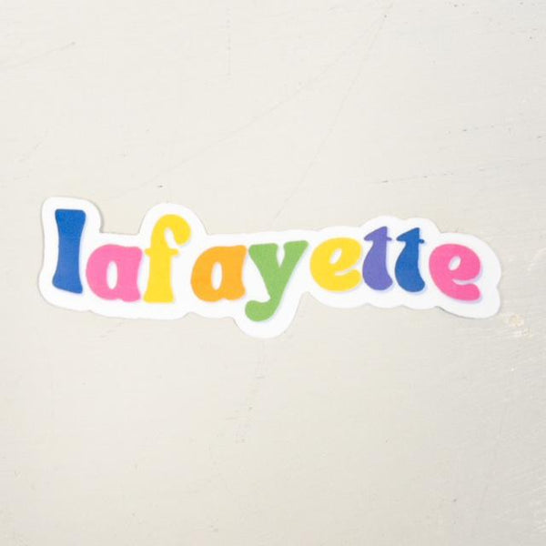 Lafayette Retro Sticker - The Silver Suitcase