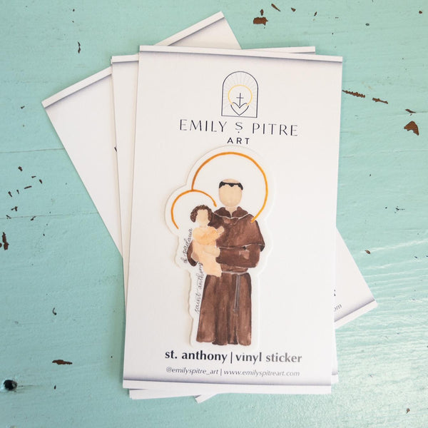 St. Anthony of Padua Sticker - The Silver Suitcase