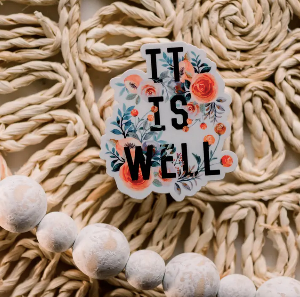 It is Well Sticker - The Silver Suitcase