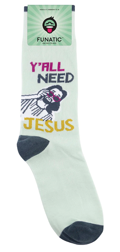 Y'all Need Jesus Socks - The Silver Suitcase