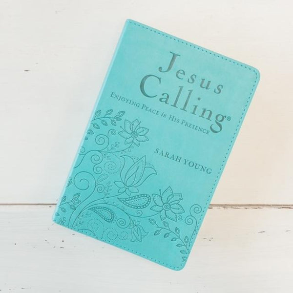 Jesus Calling: Teal Leather - The Silver Suitcase